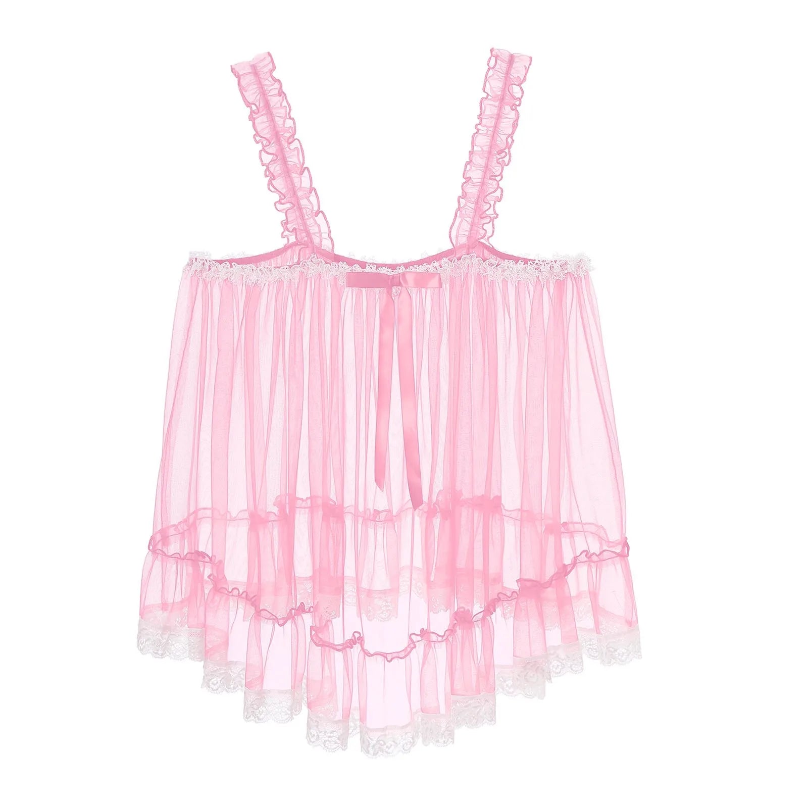 Sheer Mesh Crop Top – Sissy Lux