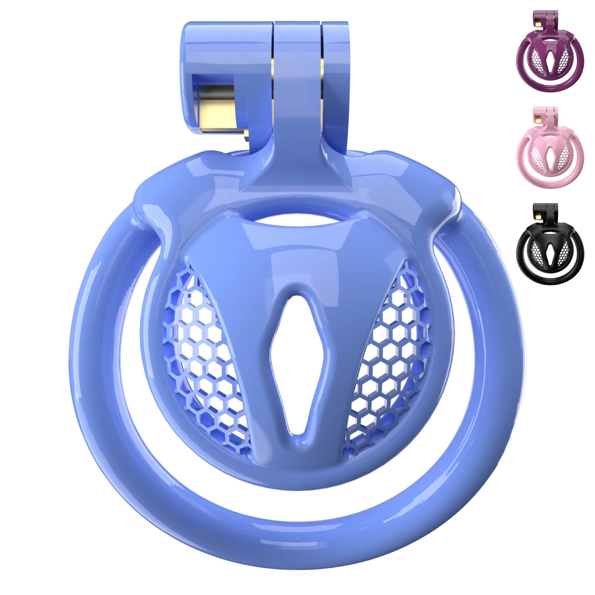 Super Small CX-2 Sissy Chastity Cage With 5 Arc Rings – Sissy Lux